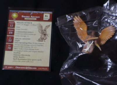 Dungeons & Dragons Miniatures - ANGELFIRE - SWORD ARCHON - With Card ...
