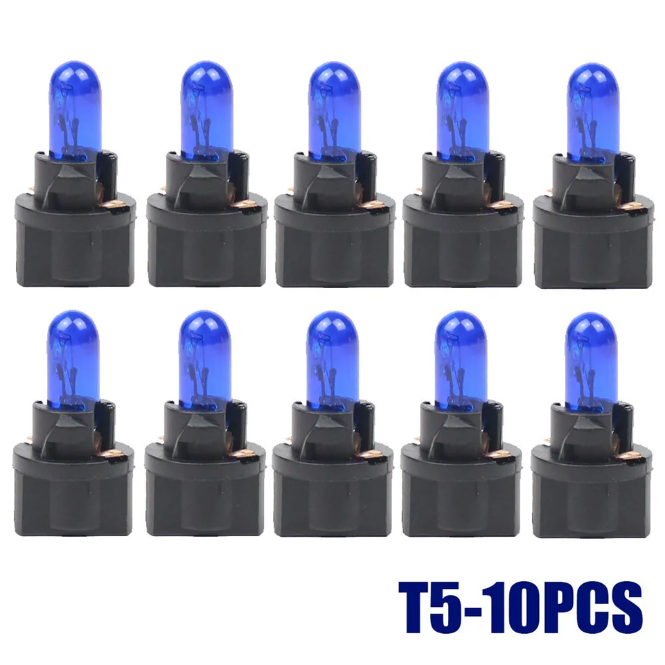 10Pc Blue T5 SMD Car LED Dashboard Instrument Interior Lights Bulbs ...