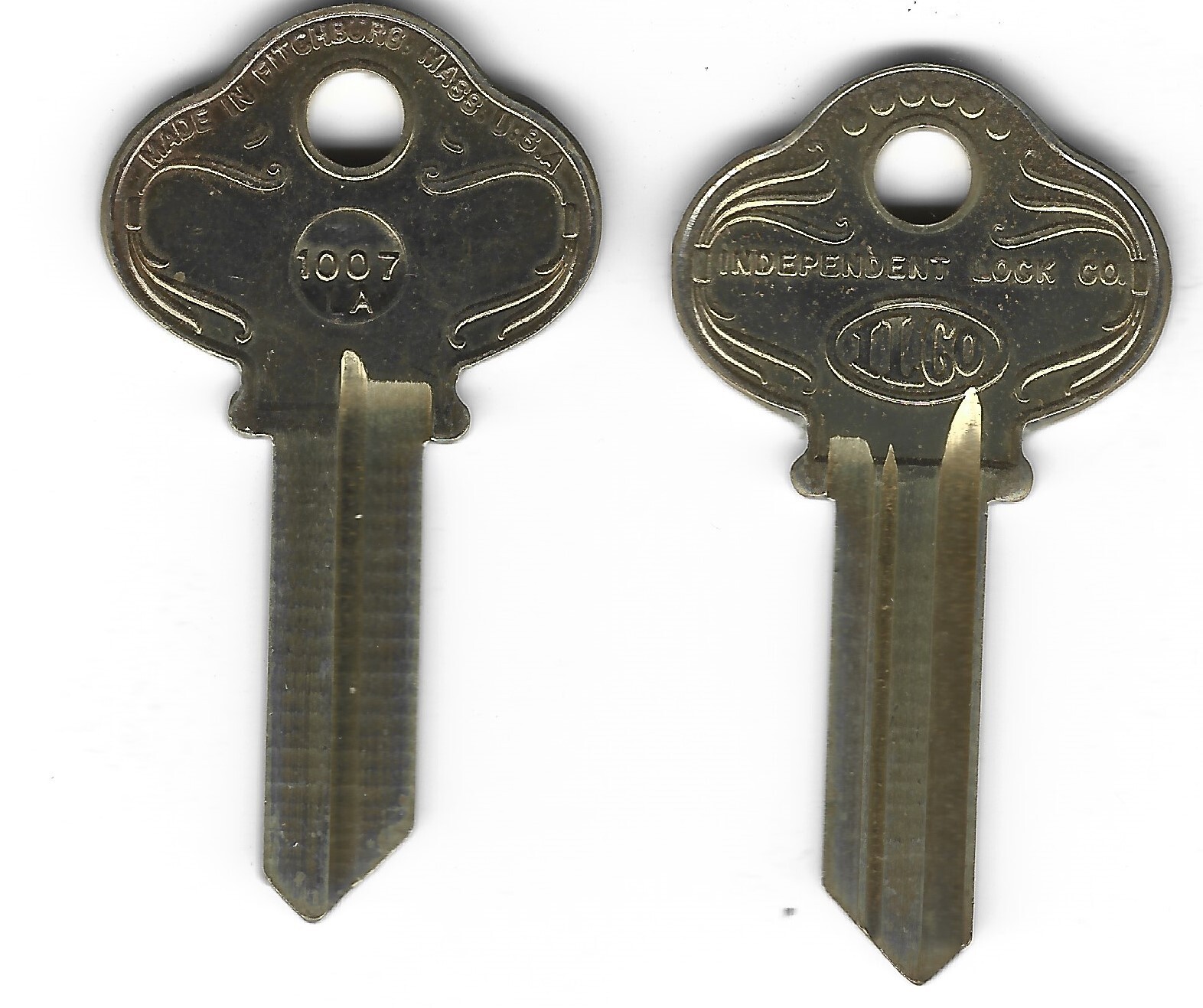 Old Style Ilco 1007LA Uncut 5 pin Key Blank Same as Sargent Original ...