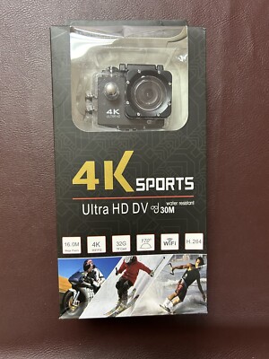 4K Sports Ultra HD DV Water Resistant Camera 16 Megapixel Brand New ...