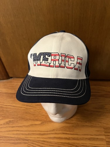 Mossimo ‘Merica Hat Cap Men’s Strapback Multicolor Red White And Blue ...