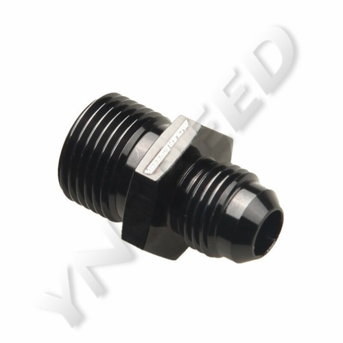 Male AN6 AN-6 Flare To M18x1.5 Metric Straight Fitting Aluminum Alloy ...