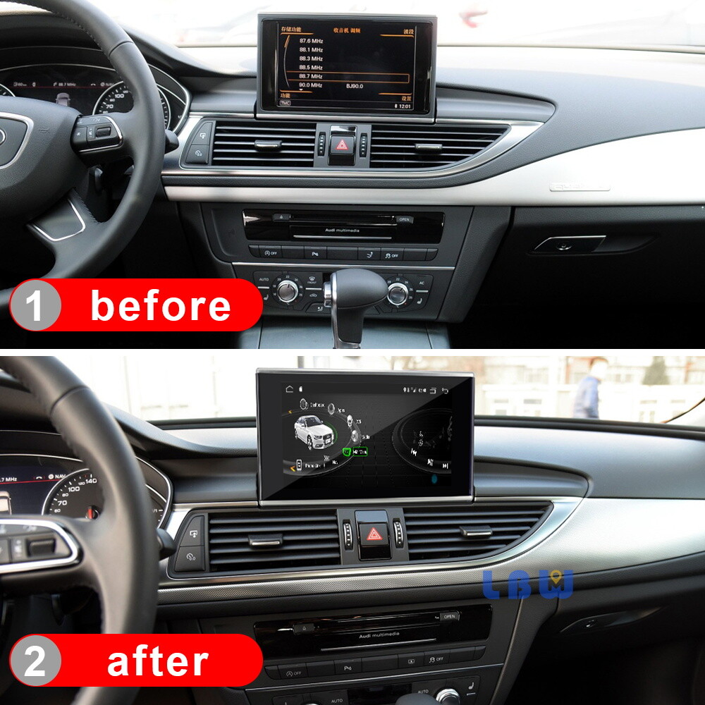 Multimedia 1280*480 Touch Navi Screen Car GPS For Audi A6 A7 2012-2015 ...