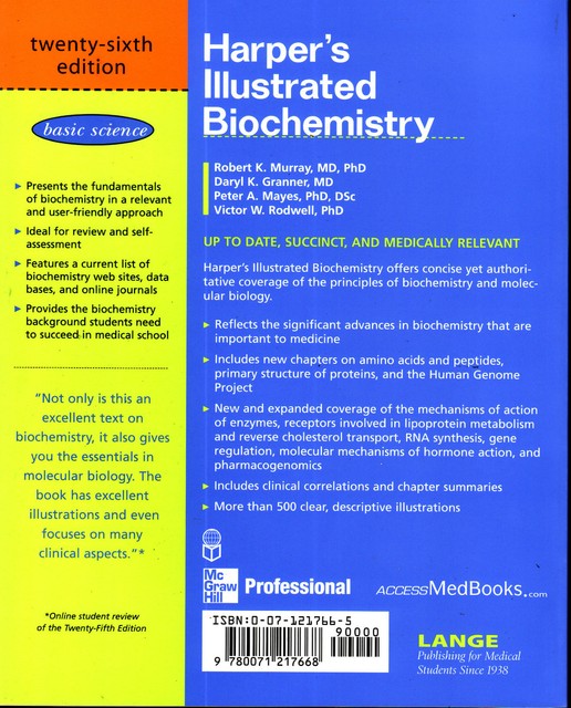 Harper's Illustrated Biochemistry by Peter Mayes, Victor Rodwell ...