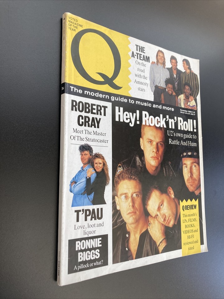 Q Magazine November 1988 U2 T'Pau Ronnie Briggs Tanita Tikaram Black ...