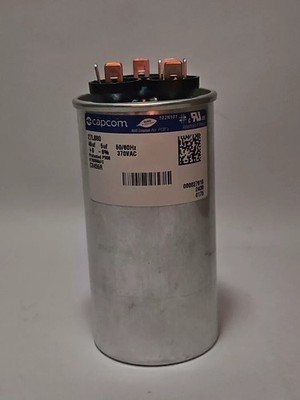 Capcom Capacitor Dual Run 45/5 uf MFD 370 Volt VAC Fits GE Genteq ...