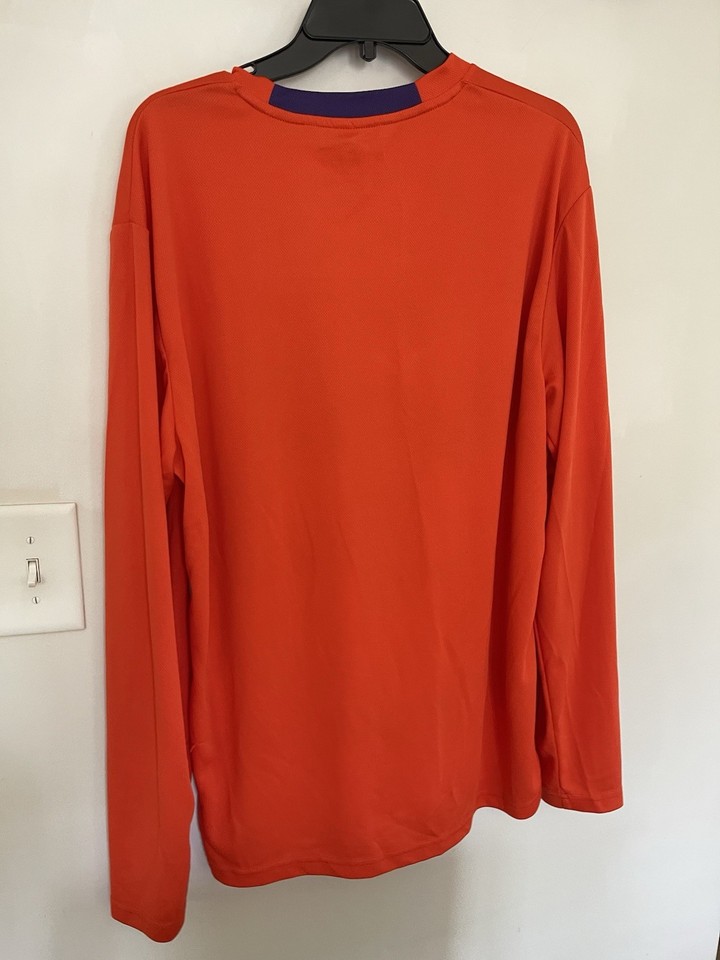 Clemson Tigers Football Mens Colosseum Dri Fit Style Long Sleeve Shirt ...