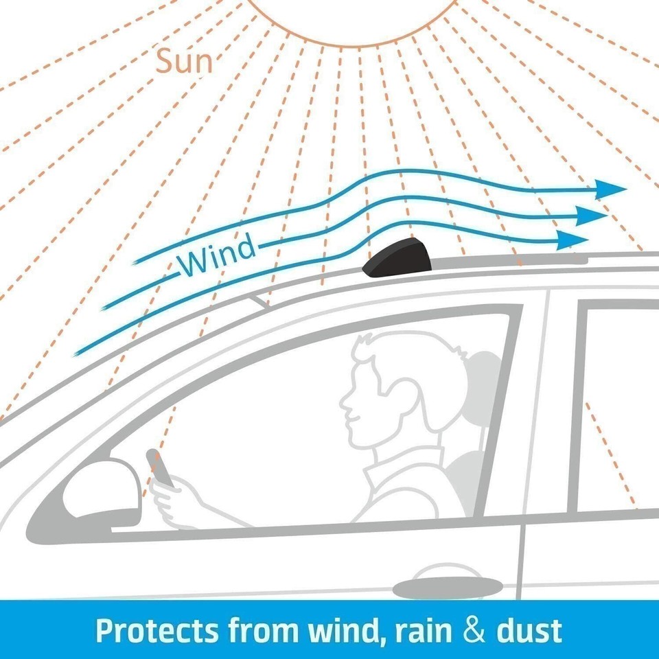 43" Sunroof Visor Top Window Moonroof Rain Guard Sun Shield Vent Wind ...