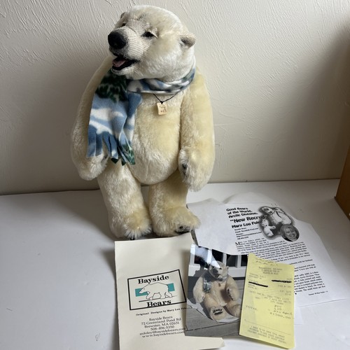 BAYSIDE BEARS * MARY LOU FOLEY * HAND MADE Polar Bear 16” Large ...