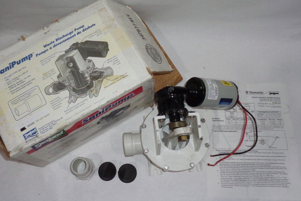 Marine Domeric SeaLand Sanitation SaniPump T24 Toilet Waste Discharge ...