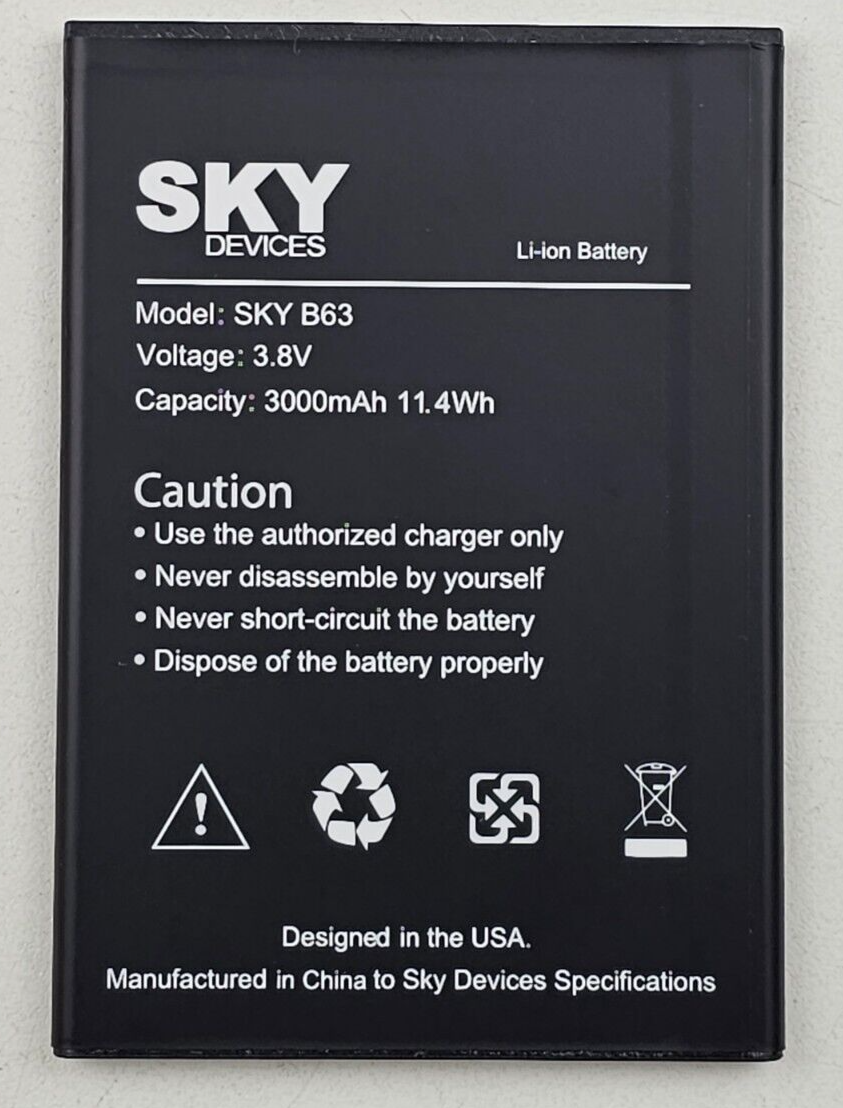 OEM SKY Devices 3000mAh 11.4Wh 3.8V Li-ion Battery Replacement for SKY ...