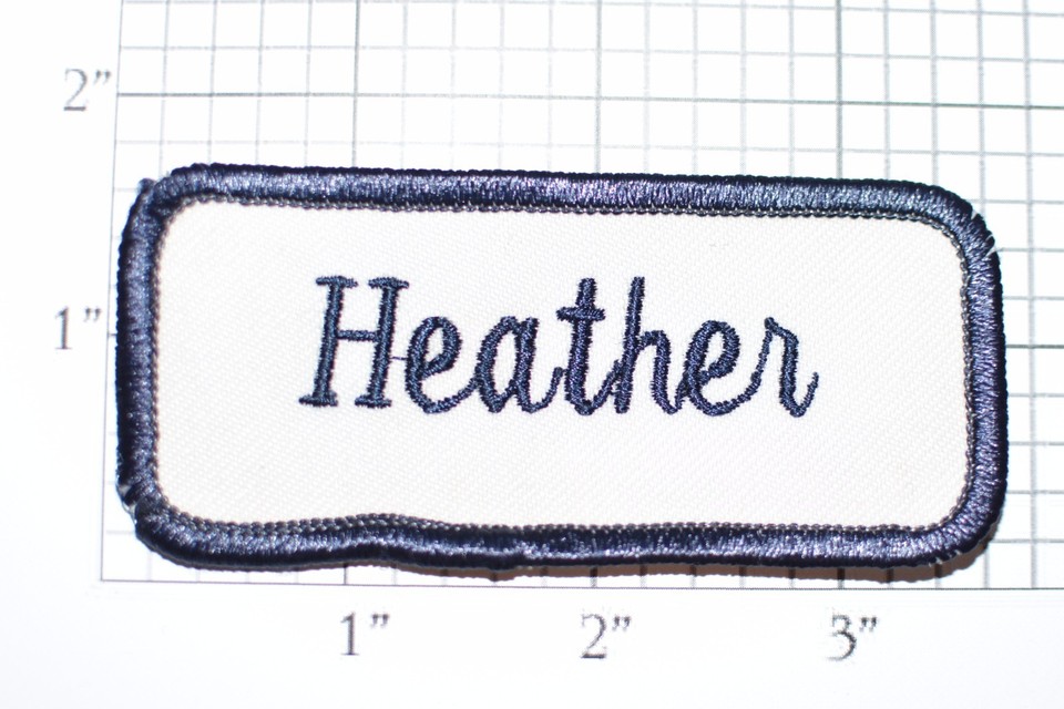 Name Tag Patch Embroidered Vintage Sew-on for Work Shirt Uniform ...