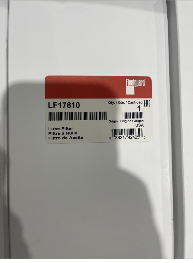LF17810 (CASE OF 6) FLEETGUARD OIL FILTER P41000 a276 for sale online ...