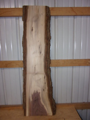 1 PC RUSTIC WALNUT SLAB KILN DRIED LUMBER WOOD 5V LIVE EDGE BARK FLAT 1 ...