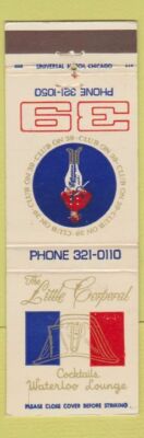Matchbook Cover - Little Corporal Club on 39 Chicago IL | eBay