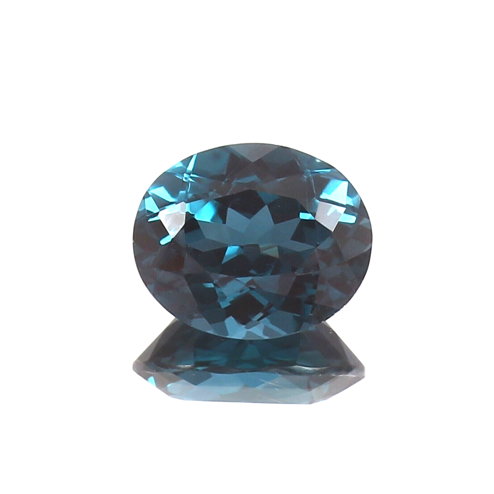 12.8X10.3mm Natural Indicolite Blue Green Tourmaline Oval Loose ...