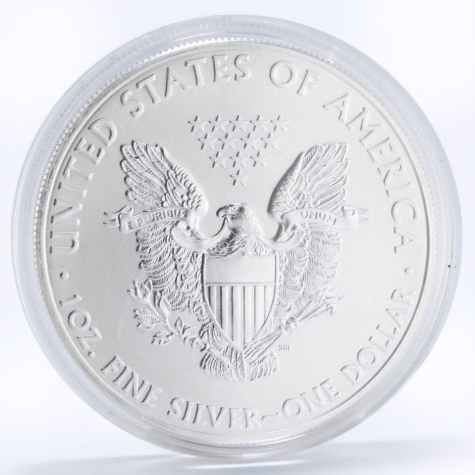 United States of America 1 dollar Liberty Freedom gilded silver coin ...
