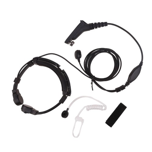 Radio Throat Earpiece with Finger PTT Mic for XPR6000 XPR6500 XPR6550 ...