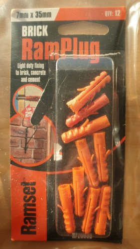 Ramset RamPlug NYLON ANCHORS 8 Pcs Light Duty *Aust Brand – 7x35mm ...