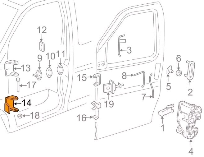 GM OEM-Chevy Express GMC Savanah Door Hinge Left 15993259 | eBay