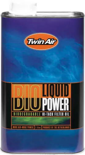 Twin Air Biodegradable Liquid Power Air Filter Oil Can 1 Liter for UTV ...