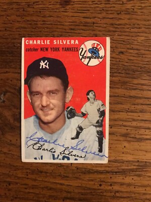Charlie Silvera Autograph 1954 Topps Baseball Card (15.303 | eBay