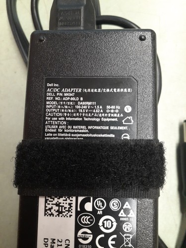 Dell DA90PM111 19.5V 4.62A 90W AC Power Adapter ADP-90LD B 0MK947 MK947 ...