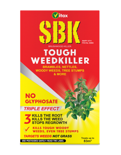 SBK Weedkiller Brushwood, Tree Stump, Bramble Root, Nettle, Strong Weed ...