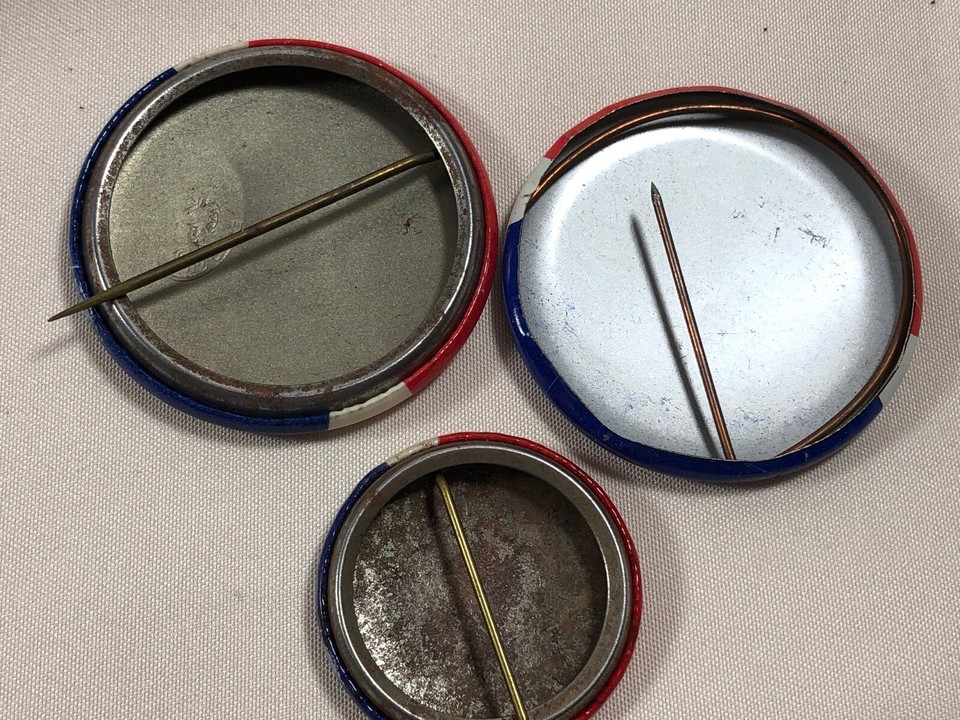 Eisenhower man of hour lot of 3 President political campaign pin button ...