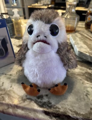 Star Wars Porg Bird Interactive Action Plush Animated Se7en20 Toy Owl ...