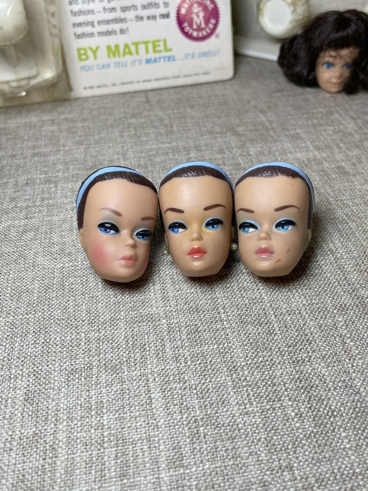 Vintage Barbie Head Lot - Bubblecut, Fashion Queen, Midge- TLC | eBay