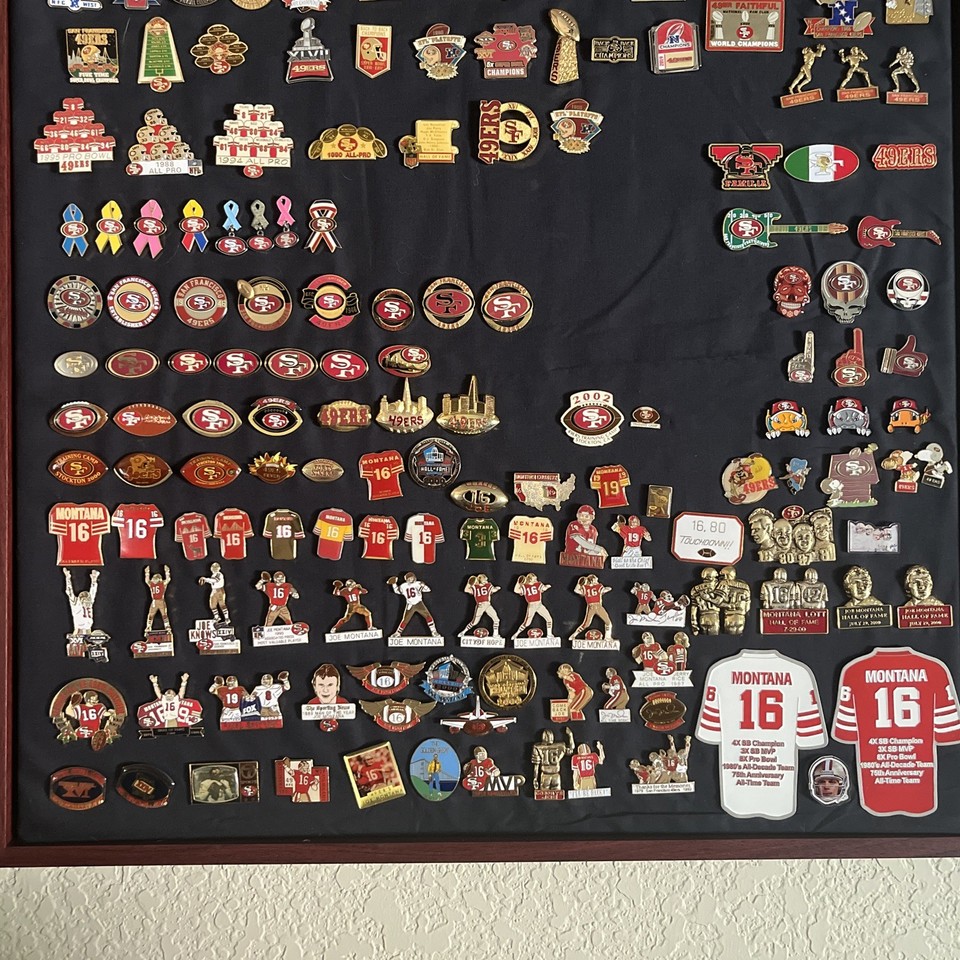 Ultimate San Francisco 49ers Pin Collection Lapel Pins (Display Cases Included) | eBay