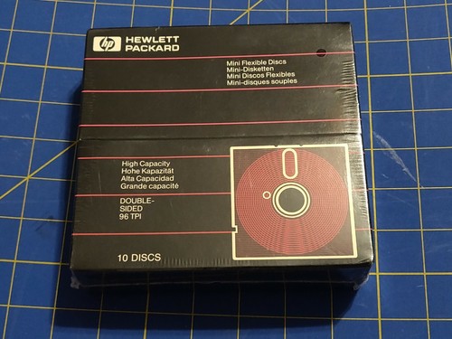 HP Hewlett Packard 10 5.24 Mini Flexible Discs Double-Sided 92190X NIP ...