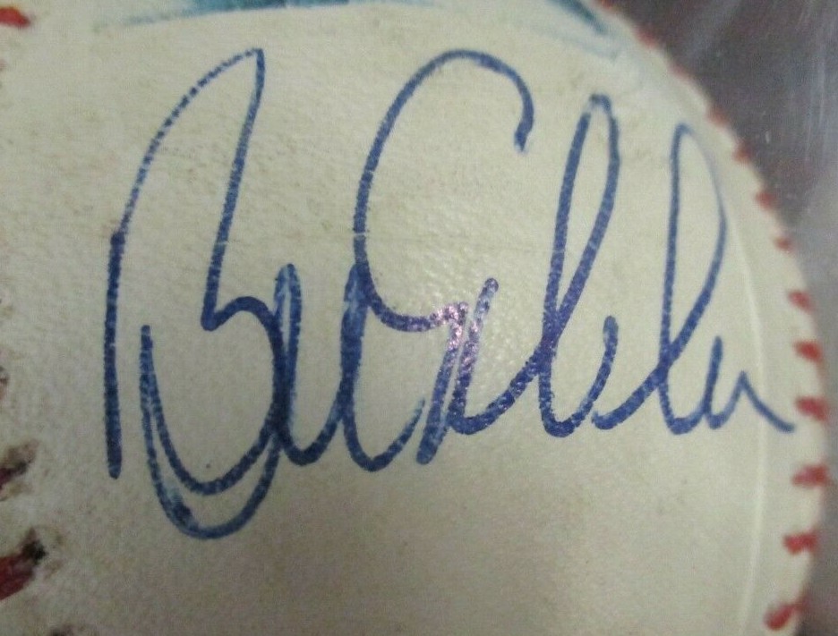 Jim Gantner, Gorman Thomas, & a Third Player Autographed Baseball, Case ...