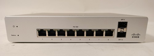 Cisco Meraki MS220-8P-HW 8-Port PoE+ Gigabit Ethernet Switch - Factory ...