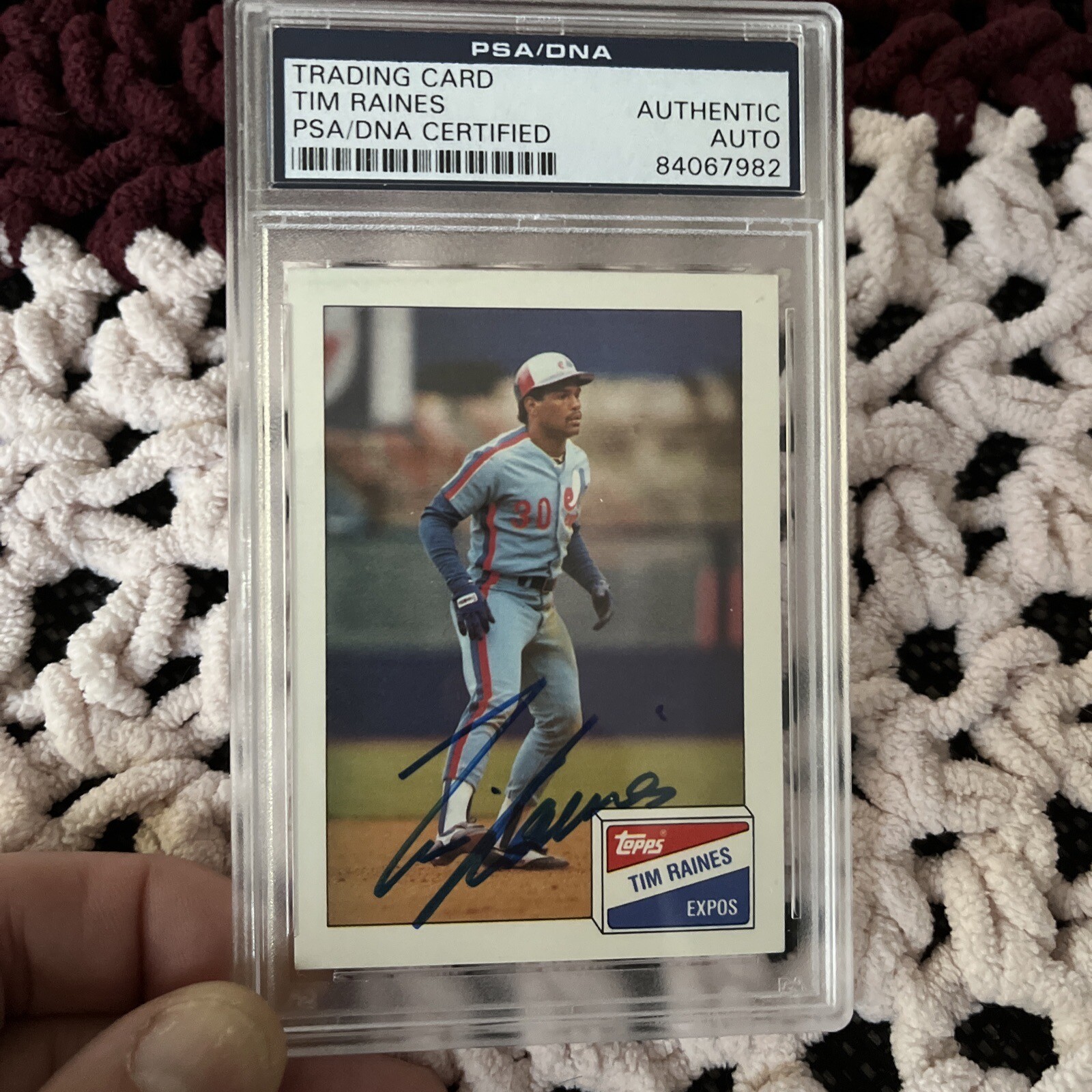 Tim Raines Autograph PSA dNA Card | eBay