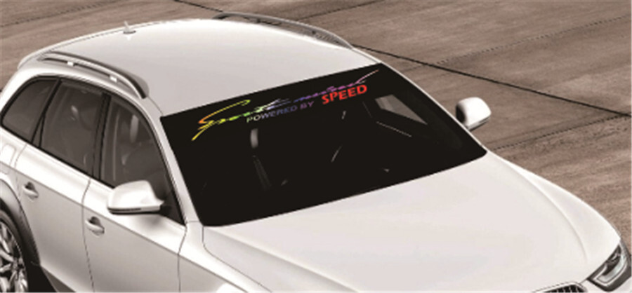 Windshield Decal Sticker Colorful Reflective Graphics Car Window ...