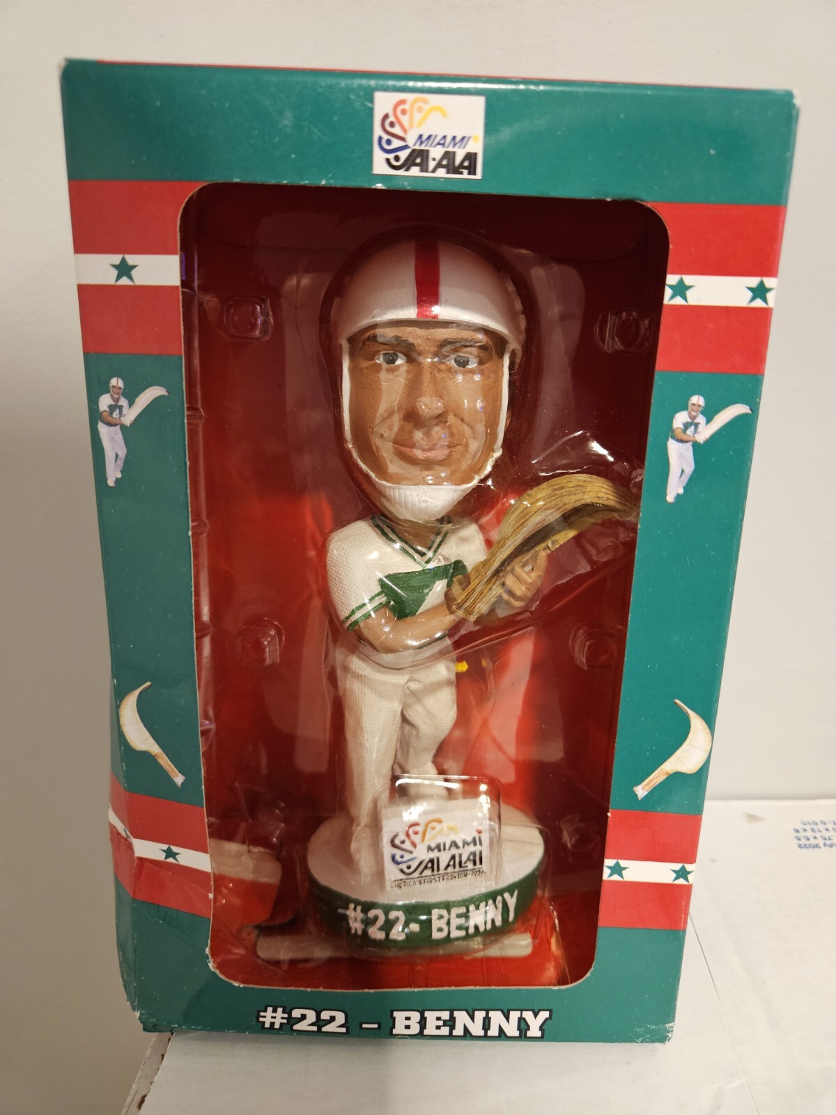 Miami Jai Alai #22 “Benny” Bobblehead Dania Jai Alai Legend! | eBay