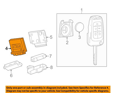 GM OEM 13-20 ATS Electrical Keyless Entry Components-Module 13523343 | eBay