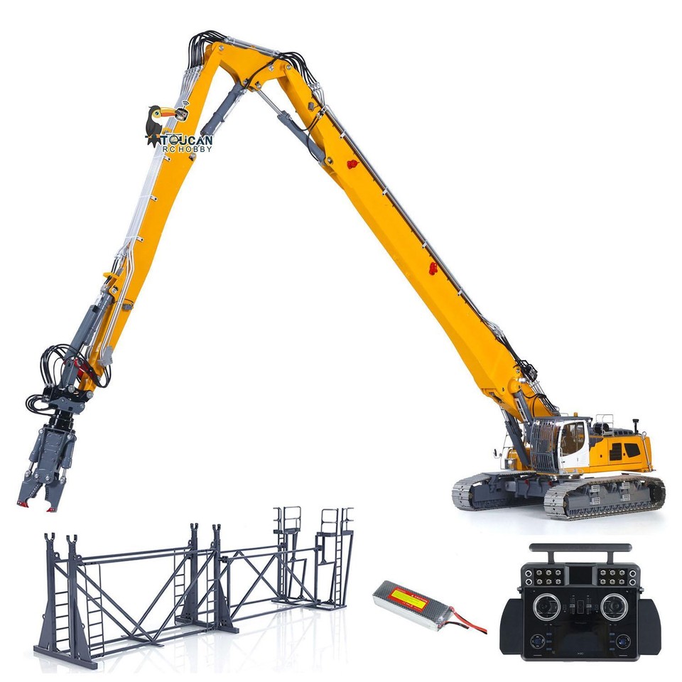 1/14 RC Full Hydraulic Demolition Excavator LESU LR960 RTR Digger Frsky ...
