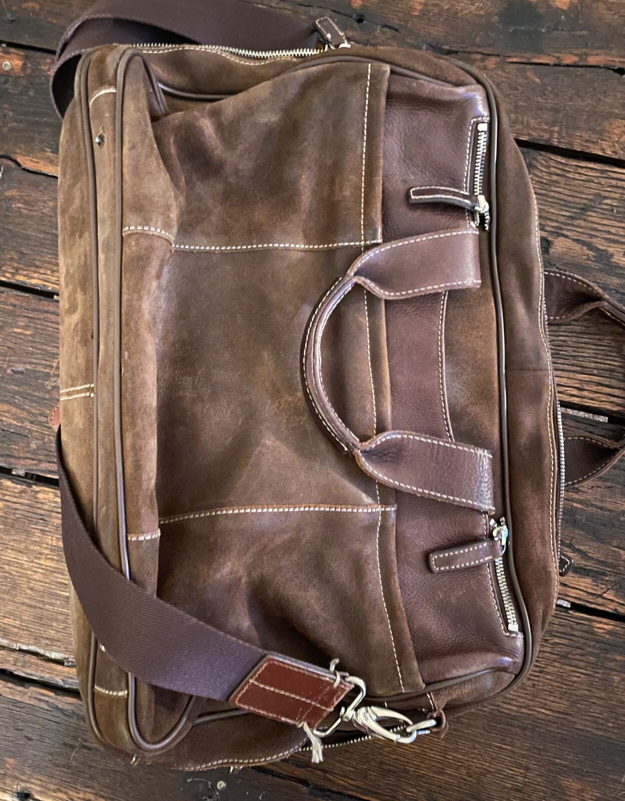 Brown Briefcase Pelle Studio Leather Laptop Bag Pure Leather Laptop Bag ...