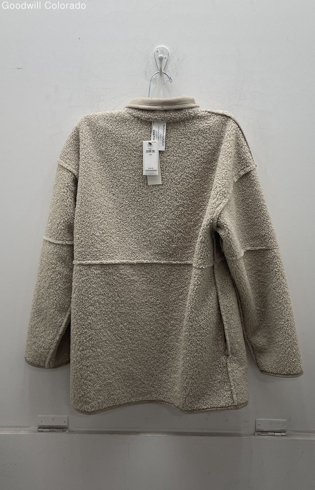 Banana Republic Womens Tan Reversible Classic Button Front Jacket Size ...