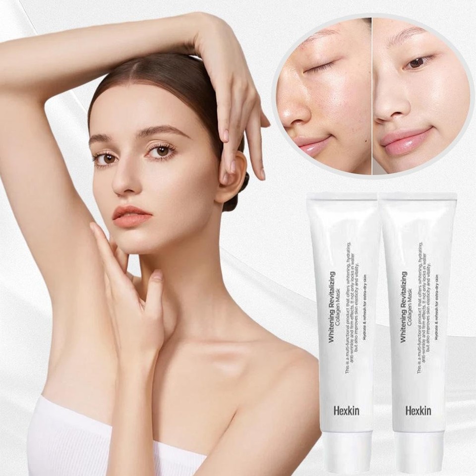 Hexkin Whitening Revitalizing Collagen Mask - Improve Skin Elasticity ...