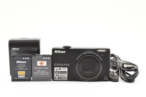 Nikon COOLPIX S6000 Digital Camera Black Compact 12MP Optical Zoom | eBay