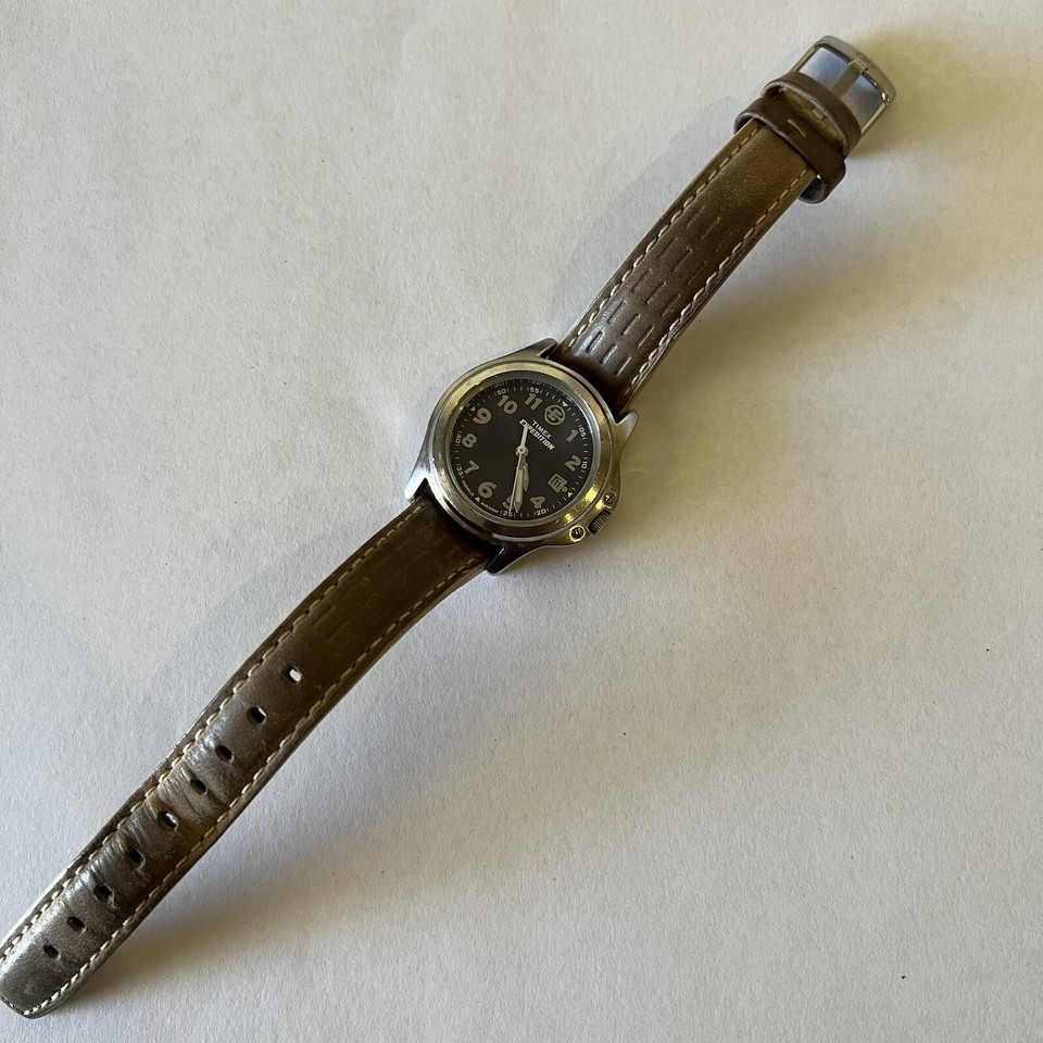 Vintage MENS Timex Indiglo Expedition 957 P9 Watch WR 50m Not Tested | eBay