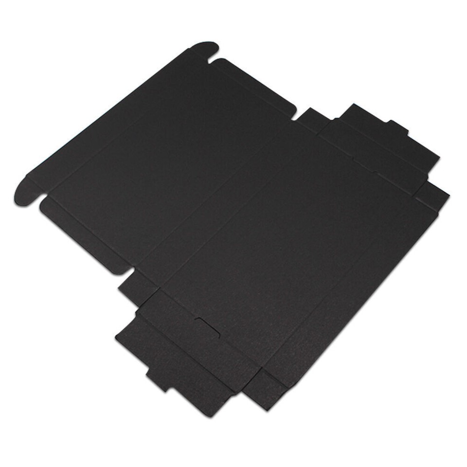 Black Kraft Paper Box For Gift Craft Candy Jewelry Packaging Wedding ...