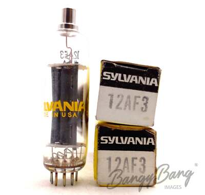 2 Sylvania 12AF3 Damper Flyback Diode TV Audio Vacuum Tube Valve ...