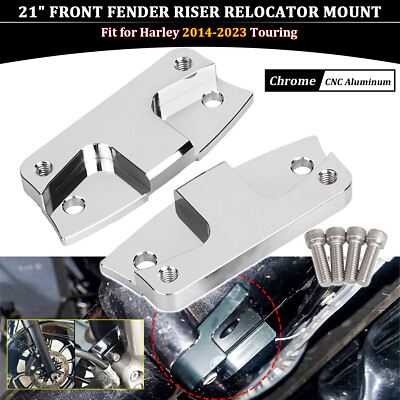 21" Wheel Front Fender Riser Bracket Spacer For Harley Touring Road ...