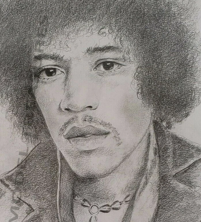 Jimi Hendrix Pencil Drawing