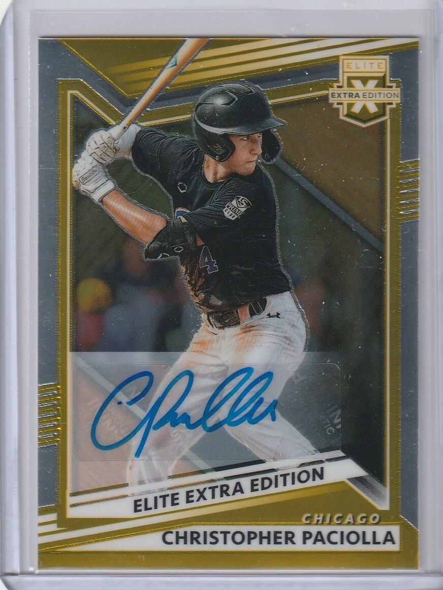 CHRISTOPHER PACIOLLA 2022 Elite Extra Edition 89/99 AUTO CUBS | eBay